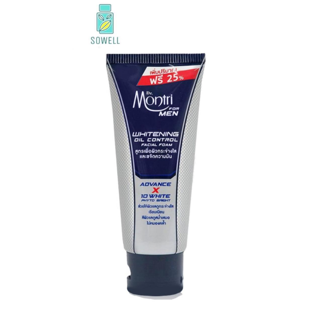 Dr.Montri For Men Whitening Oil Control ดร.มนตรี โฟมล้างหน้าสำหรับ ...