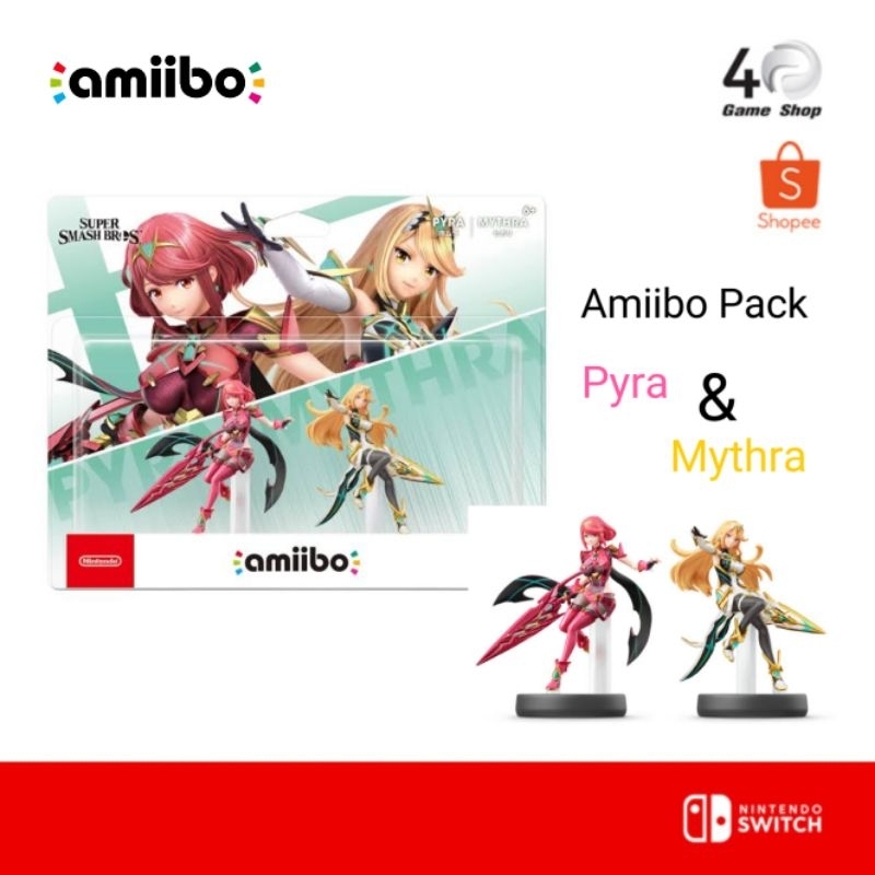 Amiibo Nintendo Pack : Pyra & Mythra ( Super Smash Bros. ) | Shopee ...