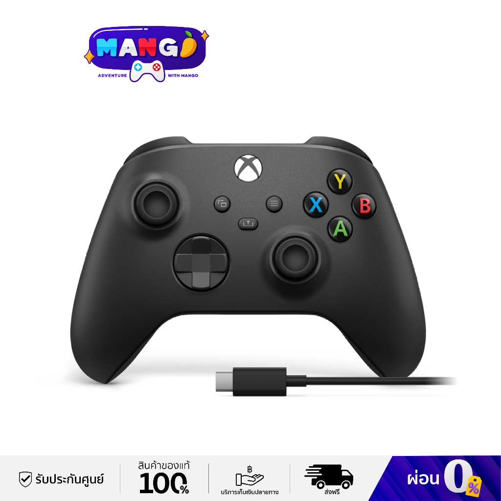 Microsoft Xbox Black Controller + Usb-C Cable Black จอยคอนโทรลเลอร์ ...