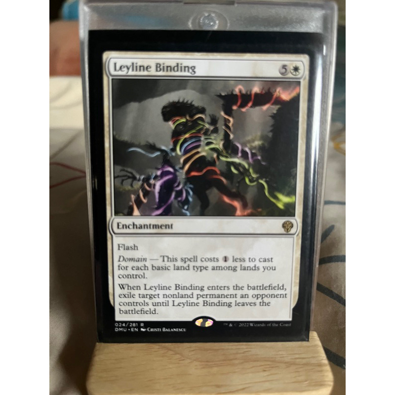การ์ด MTG Leyline Binding White Magic the gathering EDH รุ่น DMU สภาพ ...
