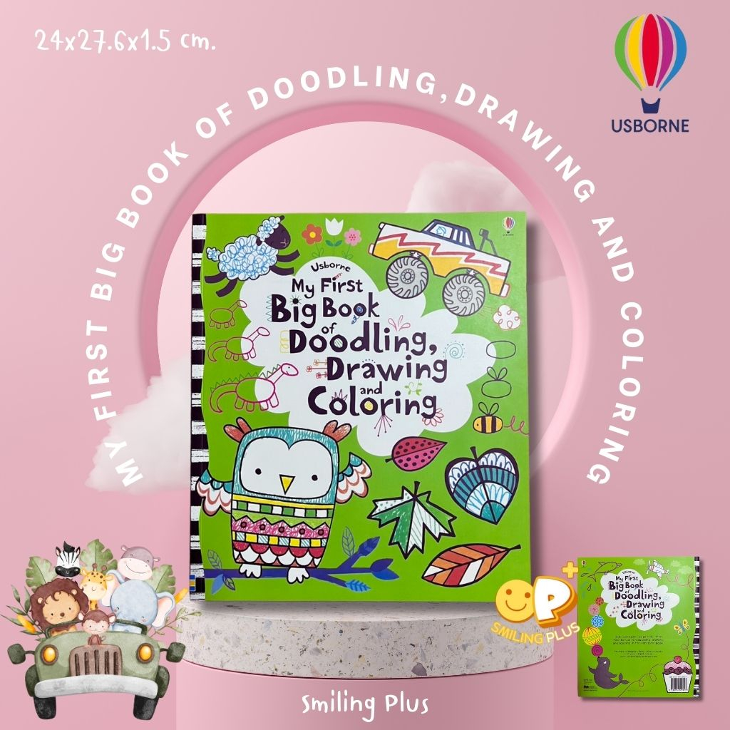พร้อมส่ง Usborne : Book of Drawing, doodling, and coloring สมุดวาดภาพ ...