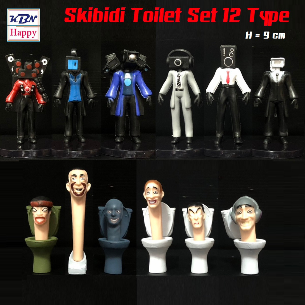 Model Figure Skibidi Toilet Set 12 Type ฟิกเกอร์ สกีบีดี้ ทอยเล็ต เซ็ต ...