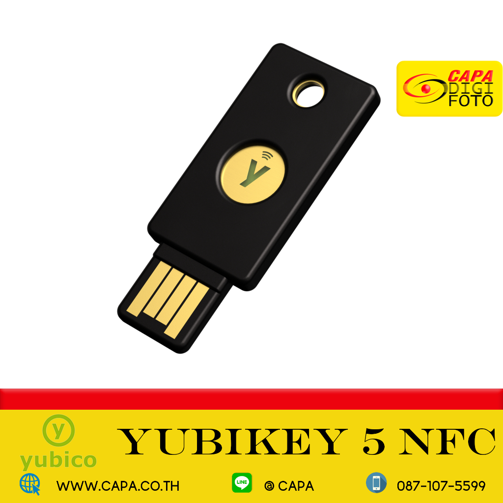 Yubico รุ่น YubiKey 5 NFC Security Key Yubikey5 5nfc | Shopee Thailand