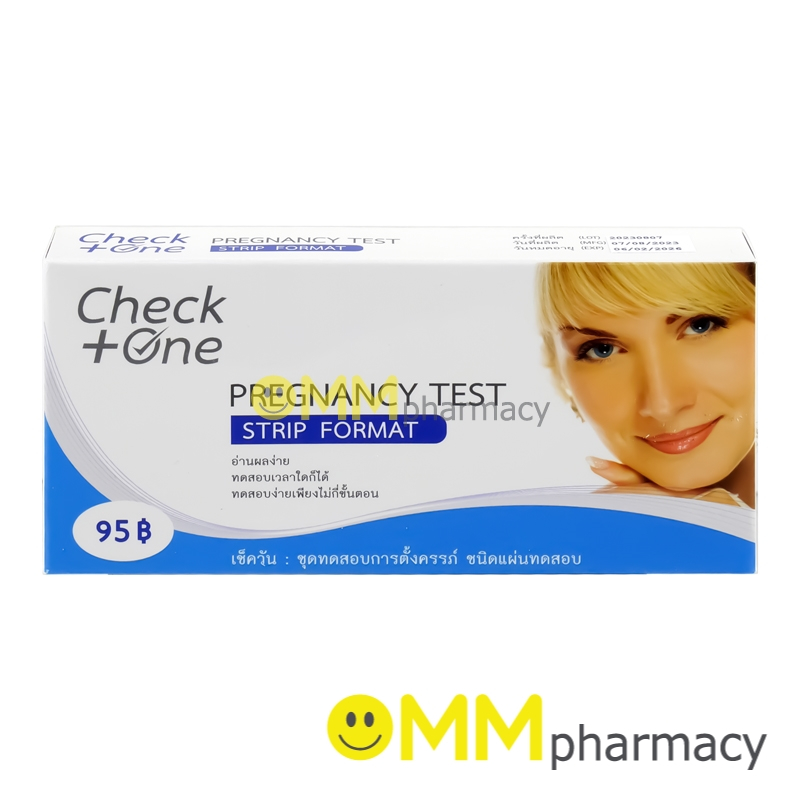CHECK+ONE STRIP FORMAT แผ่นทดสอบการตั้งครรภ์ | Shopee Thailand