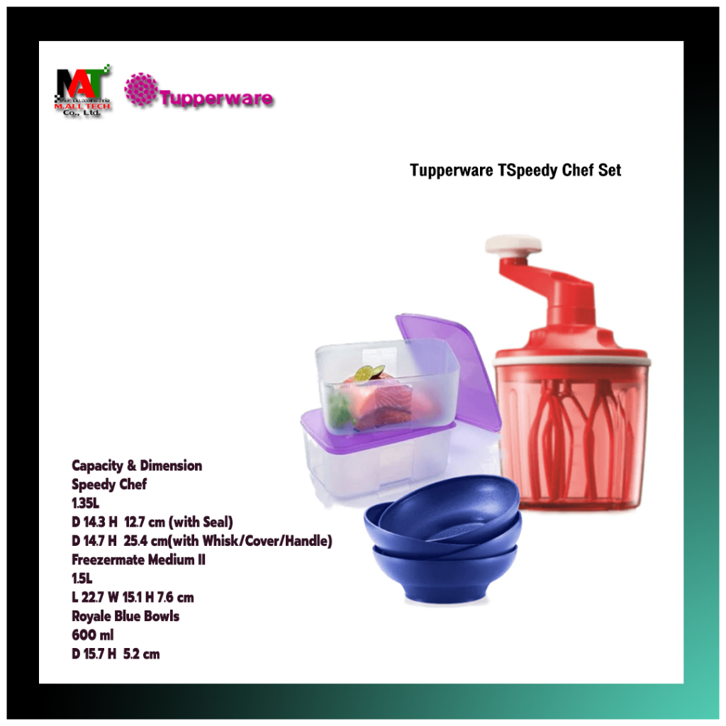 เซ็ตภาชนะบรรจุอาหาร Tupperware Speedy Chef Set | Shopee Thailand