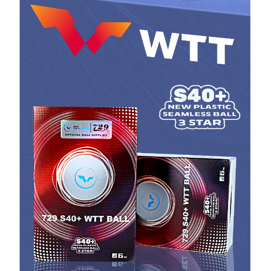 ลูกปิงปองแข่งขัน 729 3-star S40+ WTT Youth Balls (6 ลูก/กล่อง) | Shopee Thailand