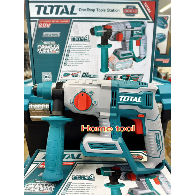 TOTAL TRHLI20208 สว่านโรตารี่ 22 มิล ไร้สาย 20V (4 ระบบ) ลุยงานหนักสบาย ...