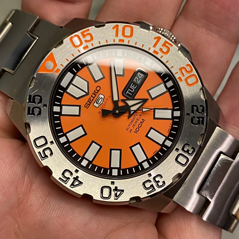 Seiko5 Sport Mini Monster Orange | Shopee Thailand