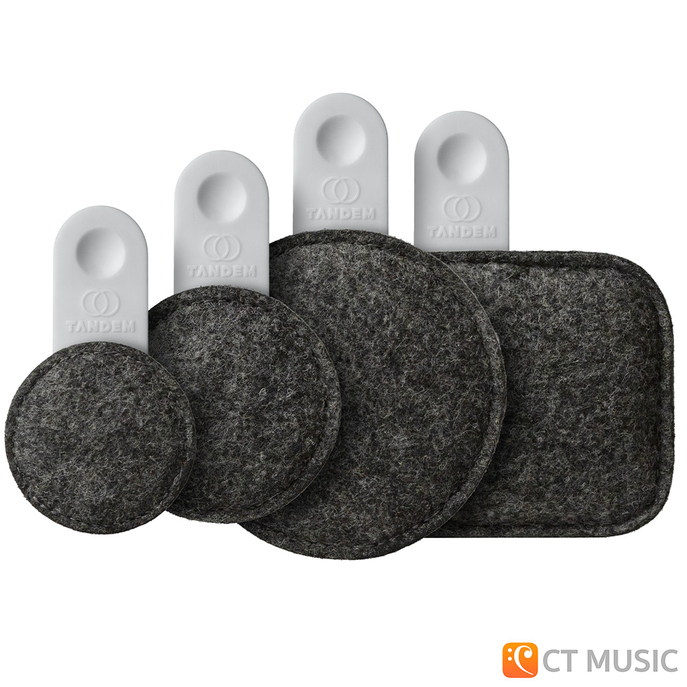 Tandem Drop™ 40g / 60g / 120g / 200g / Set Drum Mute Pads (Fog Grey ...
