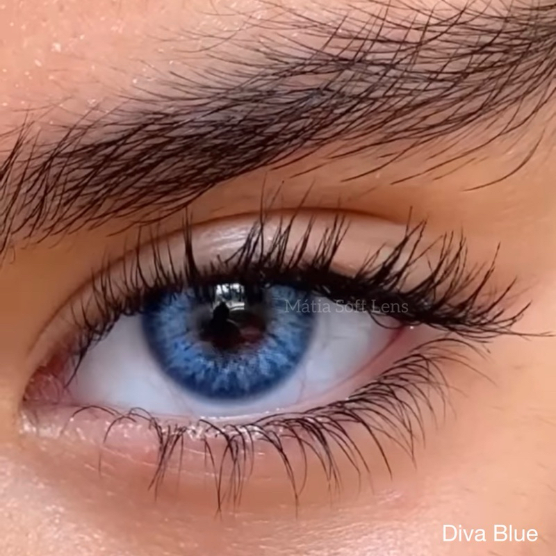 Diva Blue คอนแทคเลนส์นำเข้า รายปี 390.- มีค่าสายตา | Shopee Thailand