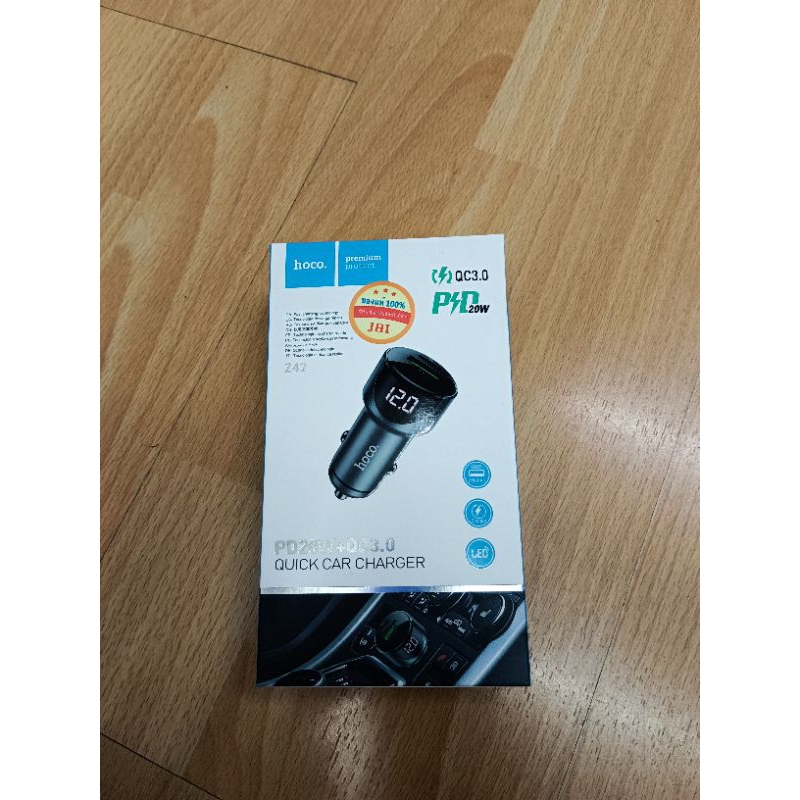 Hoco Z42 หัวชาร์จรถยนต์ PD20W+QC3.0A หัวชาร์จในรถยนต์ มีหน้าจอ LED ของ ...