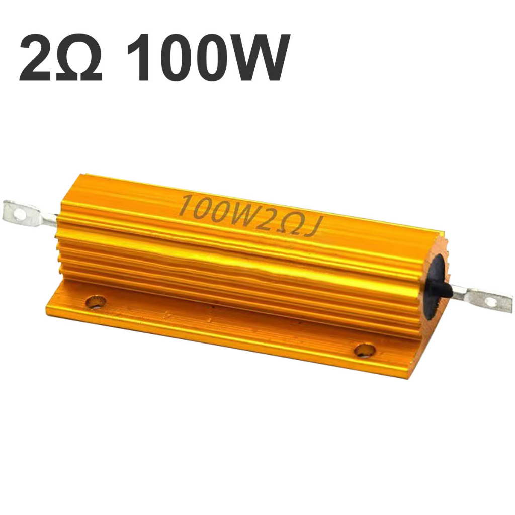 DIYsound R 100W ตัวต้านทานลวดอลูมิเนียม มี 2โอม 4โอม 100W ตัวต้านทานสายไฟแบบ RX24 2R 4R 2ohm ...