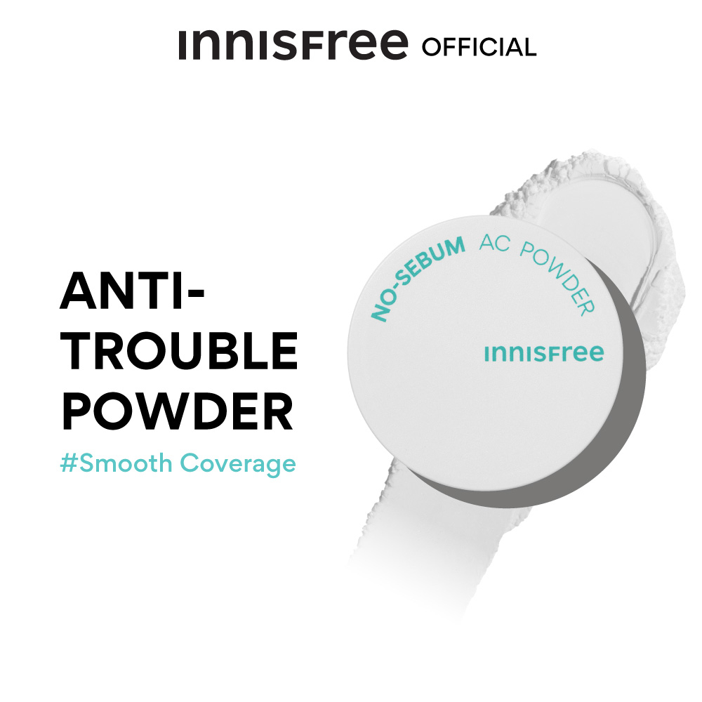 Innisfree No sebum AC powder 5g. อินนิสฟรี โนซีบัม เอซี พาวเดอร์ 5 กรัม ...