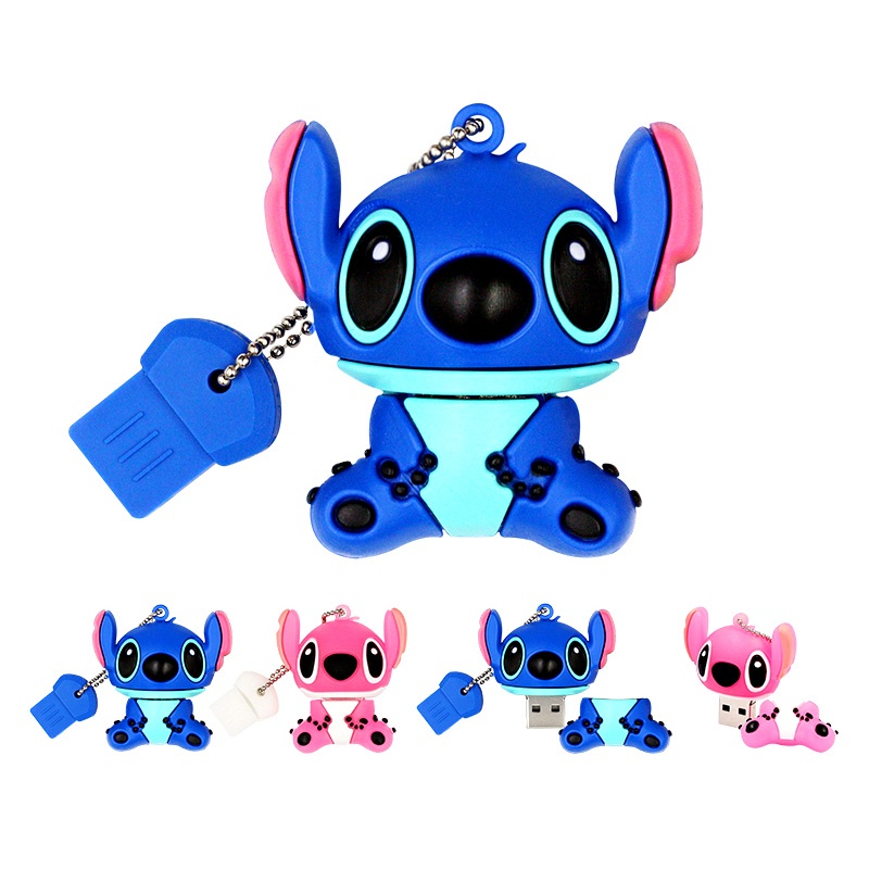 แฟลชไดรฟ์ 1GB 128GB 64GB 32GB 16GB 8GB 1GB Stitch การ์ตูน Memory Stick ...