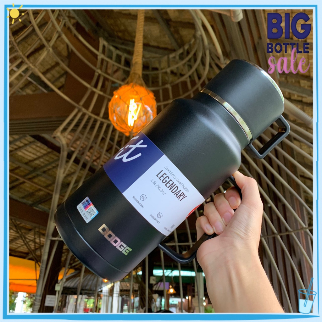 DB-23678/79 DODGE กระบอกน้ำพกพา เก็บความร้อน-ความเย็น สแตนเลส 316 ขนาด 1600ml./2000ml. | Shopee ...