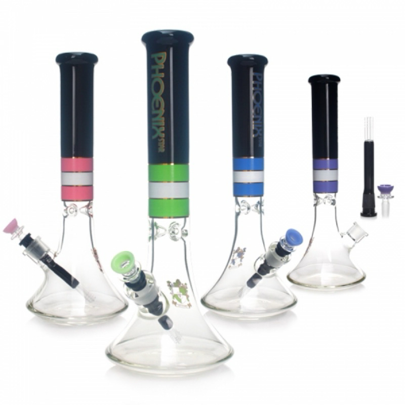 PHX Star Wide Base Beaker Bong w/ 24K Gold Line l 40 cm | Shopee Thailand