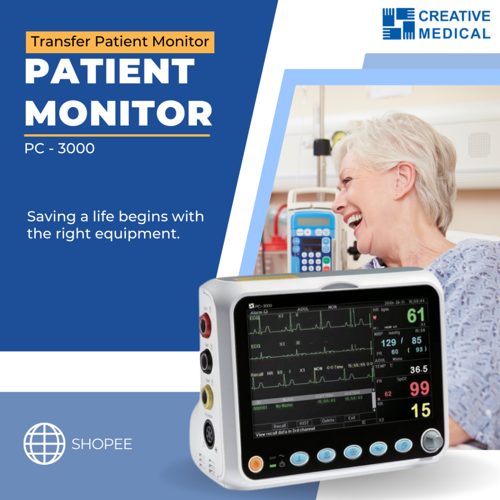 เครื่องติดตามการทำงานของหัวใจและสัญญาณชีพ - Transfer Patient Monitor ...