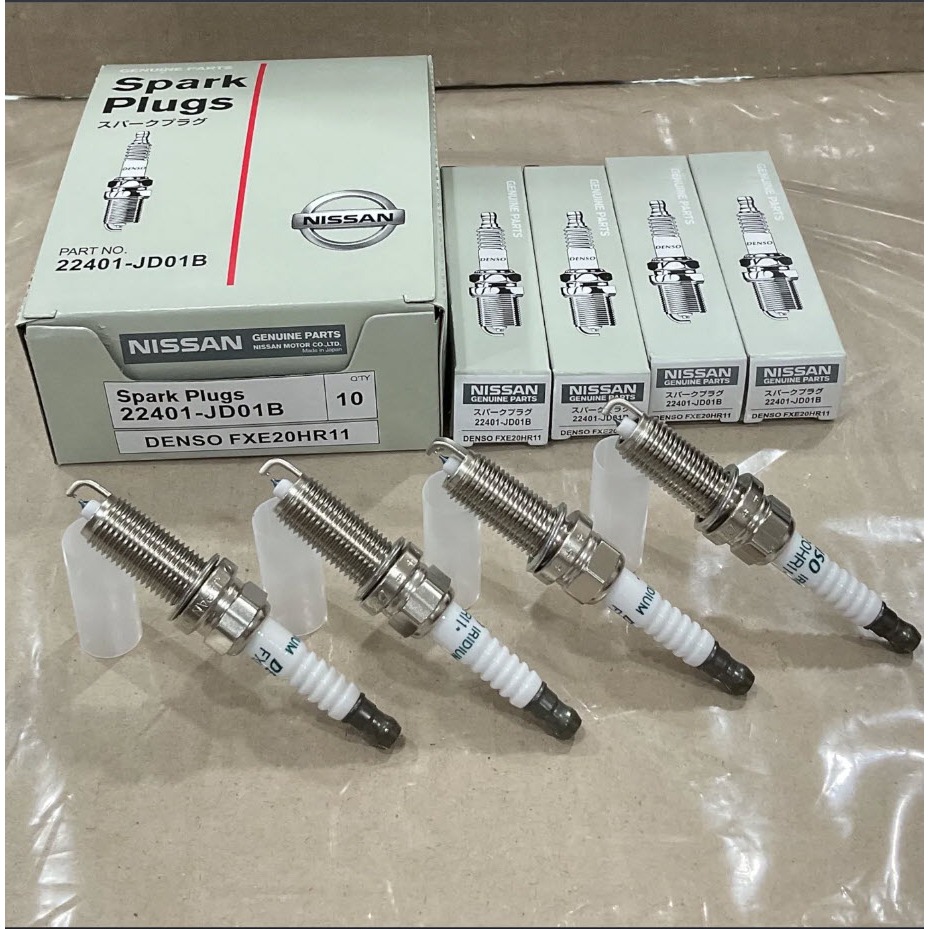 หัวเทียน Nissan March,Almera เบอร์ 22401-JD01B DENSO FXE20HR11 แท้เข็ม ...