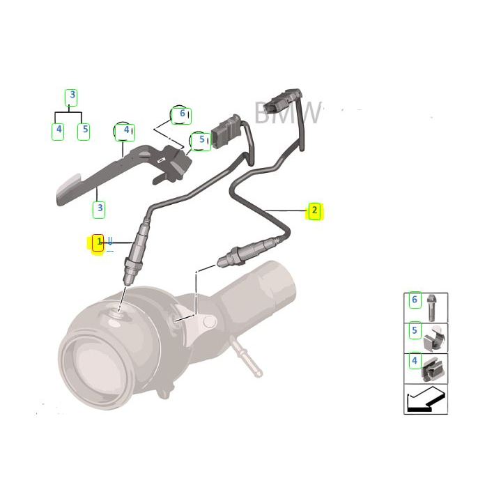 Oxygen Sensor O2 Sensor Upstream & Downstream 11787589121 11787589122 ...