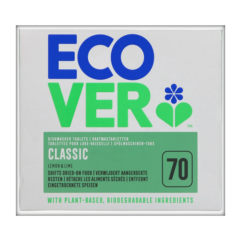 Ecover Classic Dishwasher Tablets Eco Ver 70 Tablets น้ำยาล้างจานแบบก้อน | Shopee Thailand