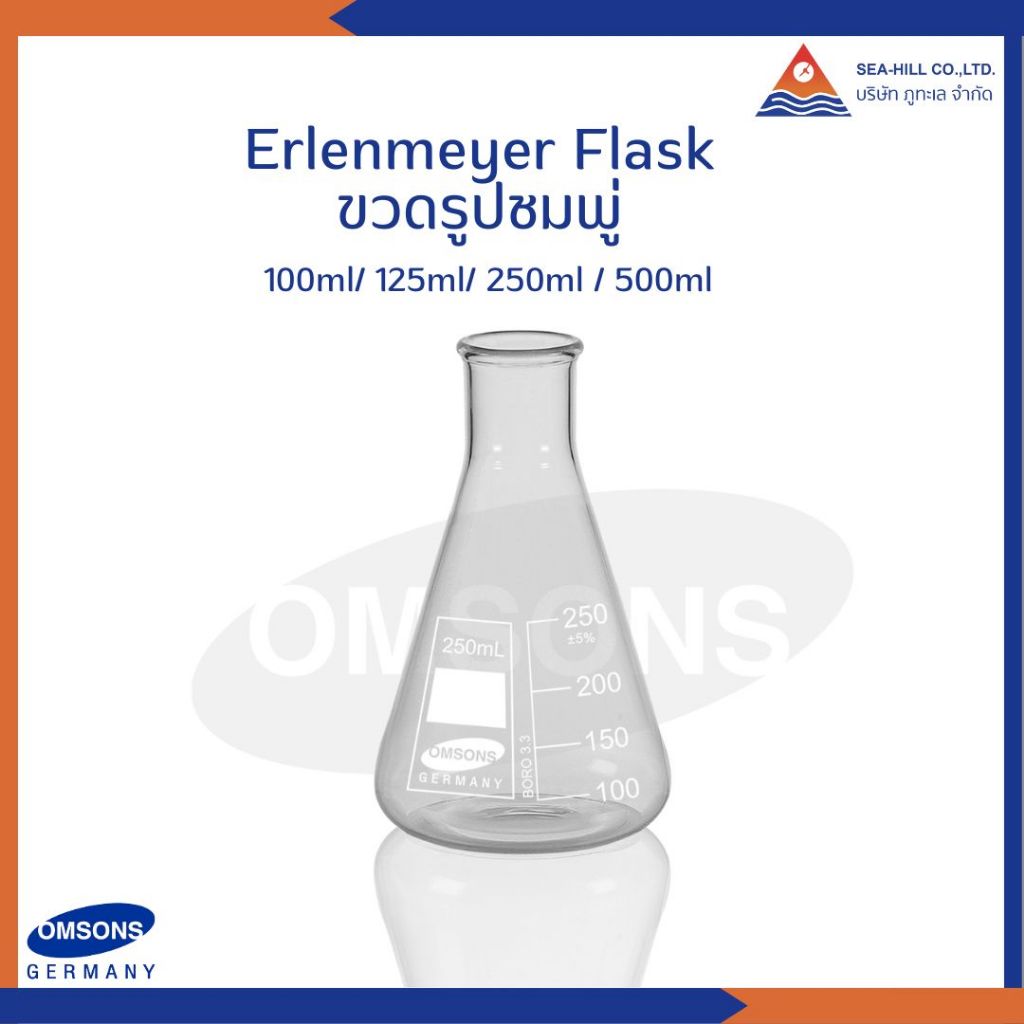 ขวดรูปชมพู่ แก้ว Omson มีสเกล ขนาด 100ml 125ml 250ml and 500ml Glass ...
