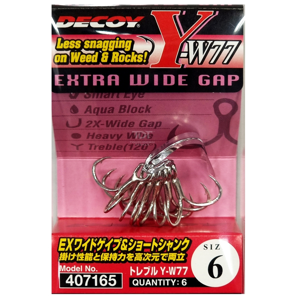 DECOY Y-W77 ตัวเบ็ดสามทาง ทรงเล็บเหยี่ยว แข็งเป๊ก | Shopee Thailand