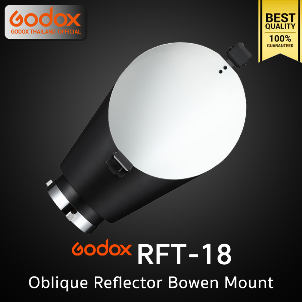 Godox Reflector RFT-18 Oblique Reflector Bowen Mount / Godox Thailand ...