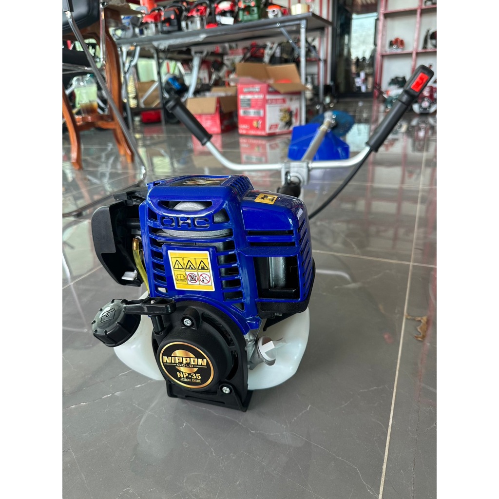 NIPPON (GOLD) เครื่องตัดหญ้า 4 จังหวะ ขนาด max 1.8 แรงม้า รุ่น NP35 มาตรฐานการผลิต Japan แถมฟรี ...