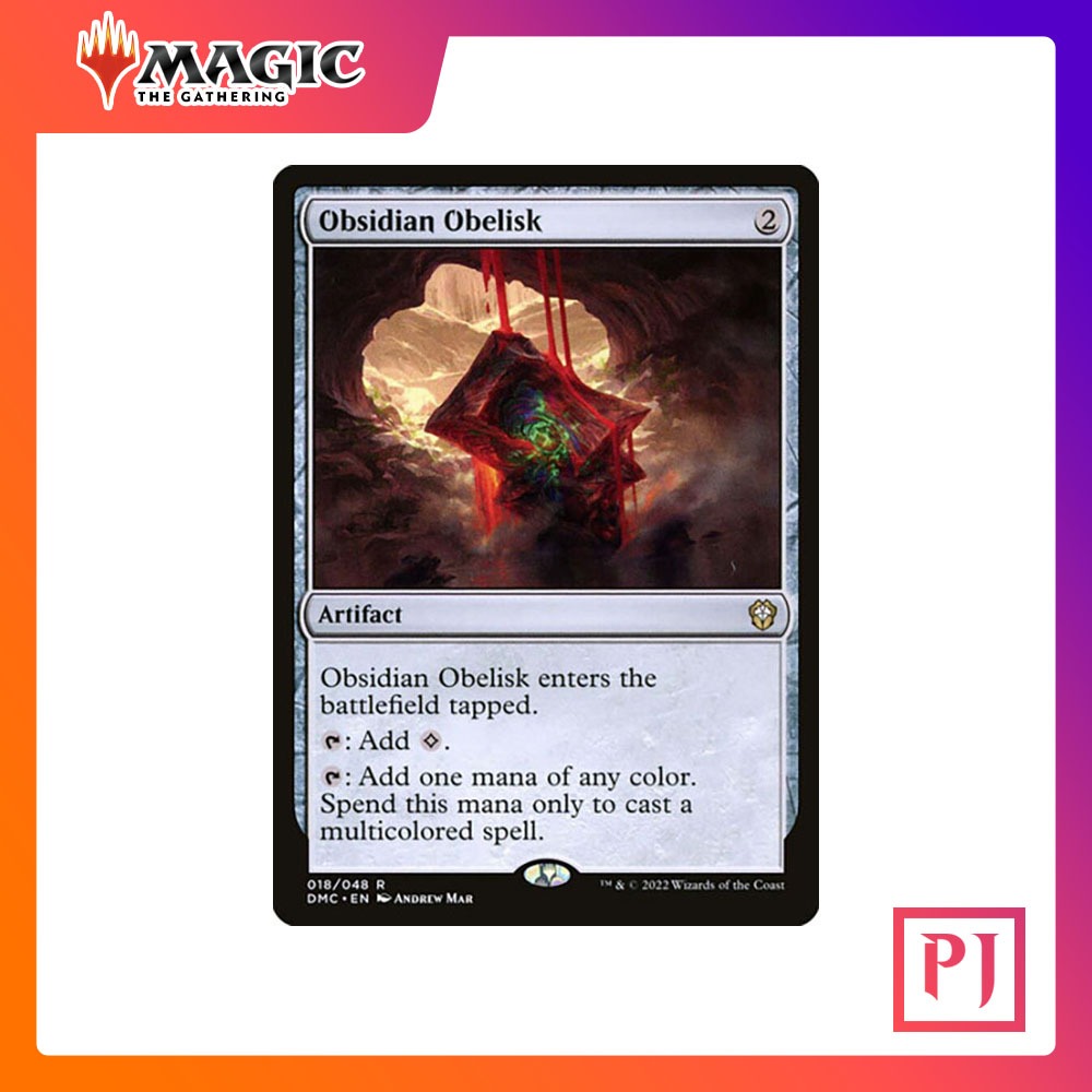 [MTG] Obsidian Obelisk [DMC] [ARTIFACT] [RARE] [NORMAL] [ENG] (การ์ดเม ...