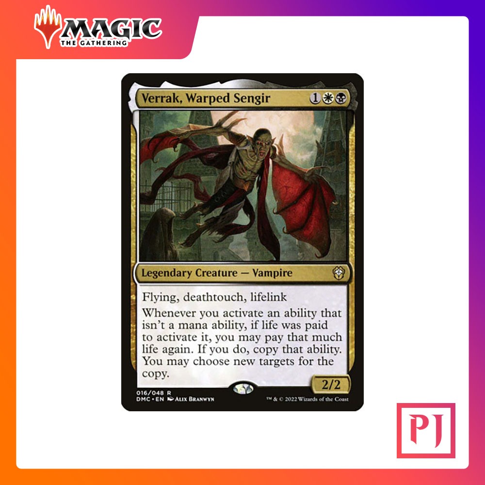 [MTG] Verrak, Warped Sengir [DMC] [MULTI] [RARE] [NORMAL] [ENG] (การ์ดเมจิค / Magic the D ...