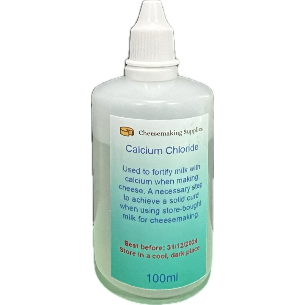 CALCIUM CHLORIDE 100ML with dripper cap - for cheesemaking making ...