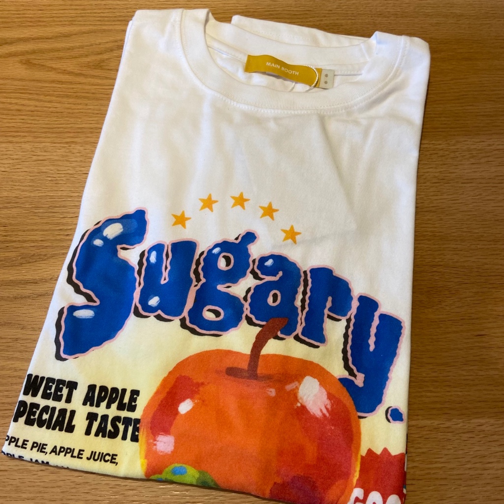 (พร้อมส่ง/แท้) main booth Sugary T-Shirt พร้อมเสริฟ 2สี สดๆร้อนๆจากเกาหลีเลย | Shopee Thailand