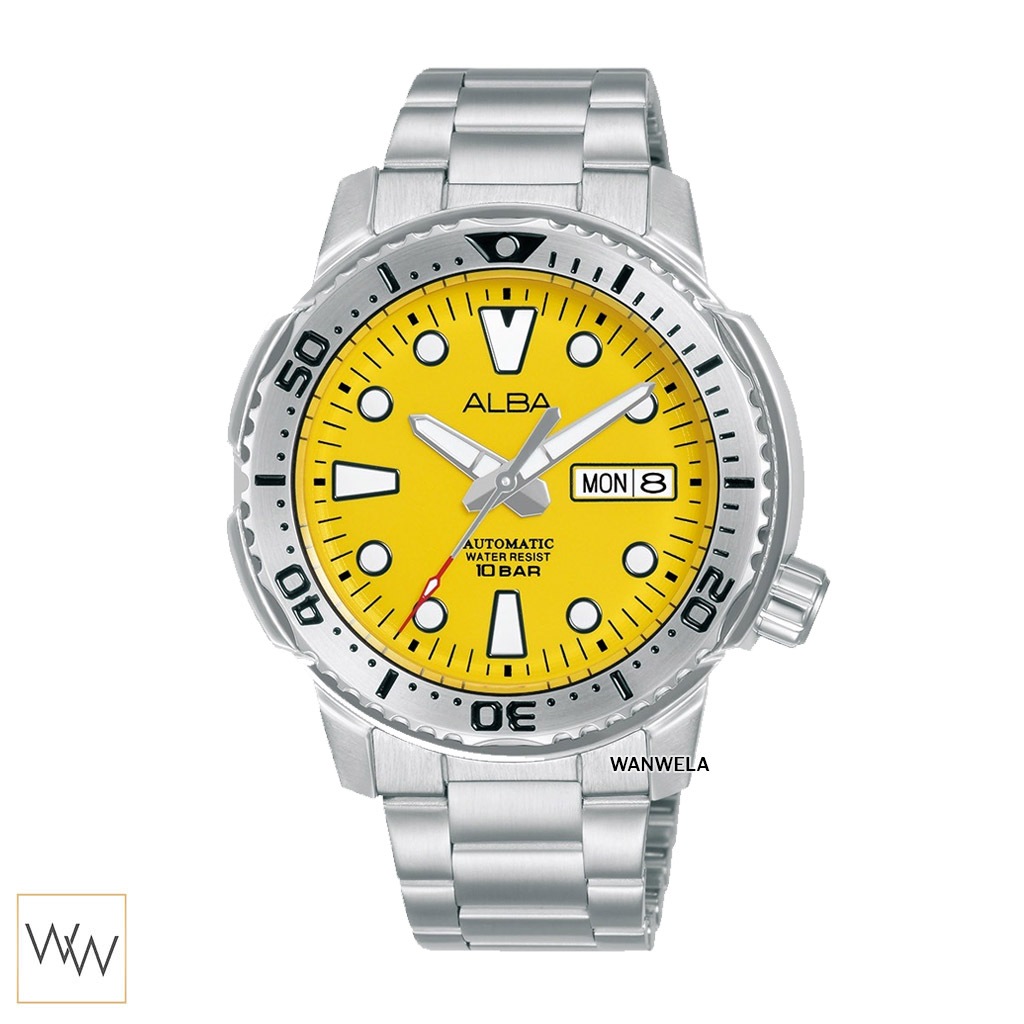 ของแท้ นาฬิกาข้อมือ ผู้ชาย ALBA Automatic Mini Tuna เครื่องศูนย์ไทย ...