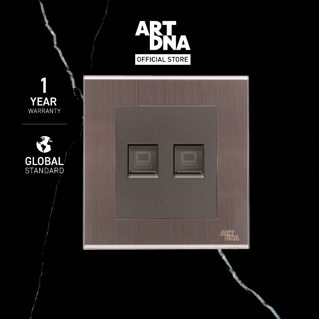 ART DNA รุ่น V23 Double Computer Socket design switch สวิตซ์ไฟโมเดิร์น สวิตซ์ไฟสวยๆ ปลั๊กไฟสวยๆ ...