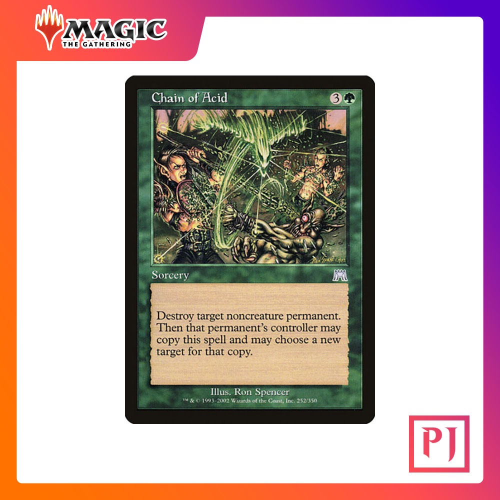 [MTG] Chain of Acid [ONS] [GREEN] [UNCOM] [NORMAL] [ENG] (การ์ดเมจิค ...