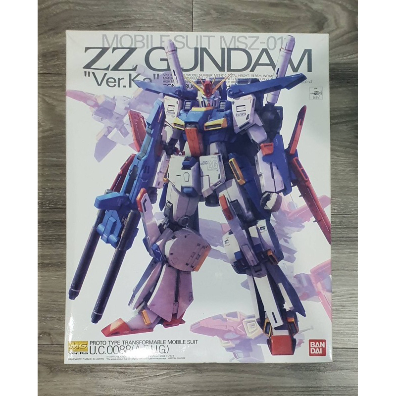 Bandai® Gunpla Master Grade 1/100 Ver Ka MG MSZ-010 ZZ GUNDAM VER KA (Plastic Model) | Shopee ...