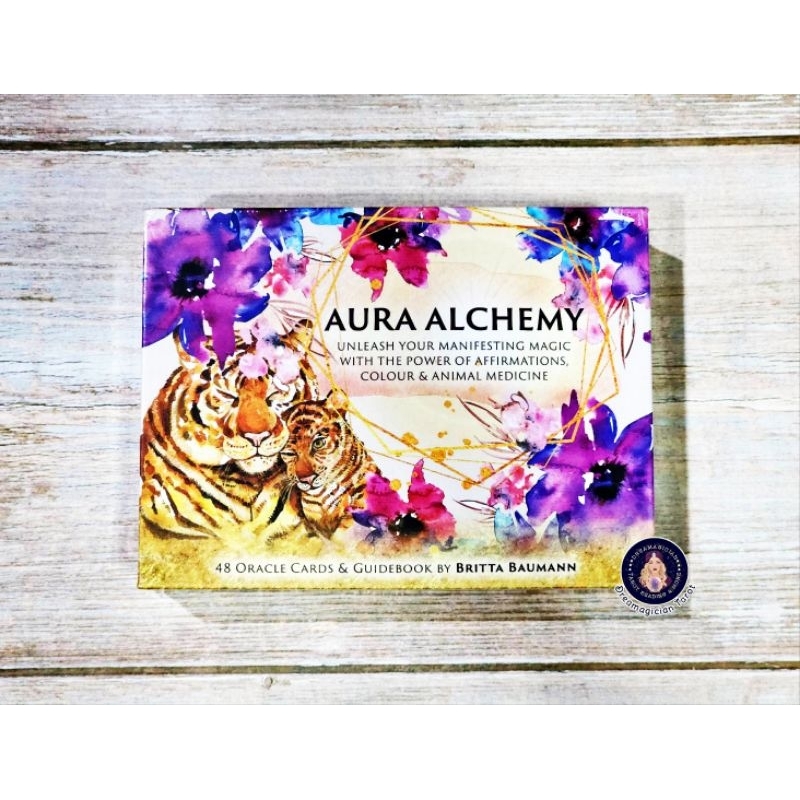 Aura Alchemy Oracle ไพ่ออราเคิลแท้ขอบสีชมพูหรูหรา ไพ่ยิปซี ไพ่ทาโร่ต์ ไพ่ออราเคิล Tarot Oracle ...