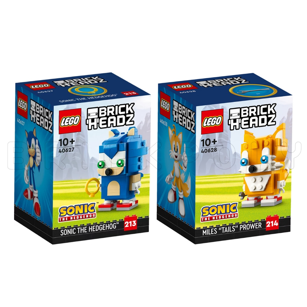 40627 + 40628 : LEGO BrickHeadz Sonic the Hedgehog and Miles "Tails ...
