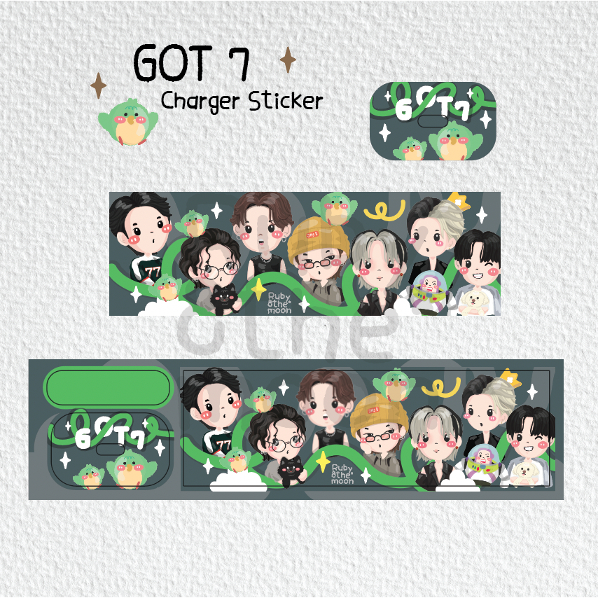 Got7 Charger sticker : สติกเกอร์ติดหัวชาร์จ ลาย Got7 ครบทุกคนน้า น่ารักมาก (พร้อมส่ง) | Shopee ...