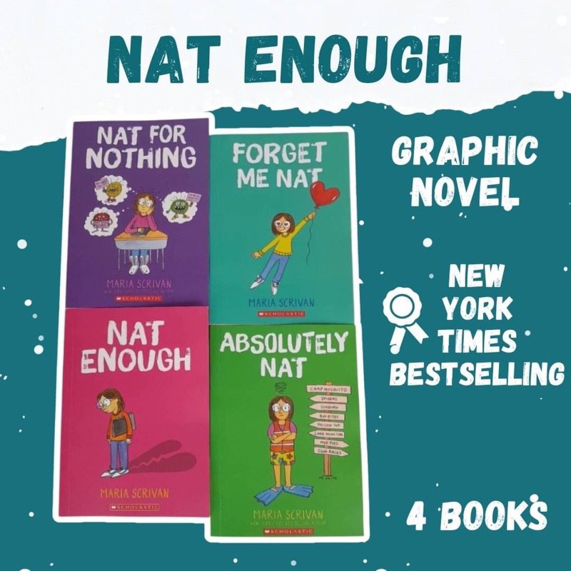 Nat Enough หนังสือ graphic novel เกี่ยวกับเพื่อน สำหรับเด็กวัยรุ่น เซต 4 เล่ม | Shopee Thailand
