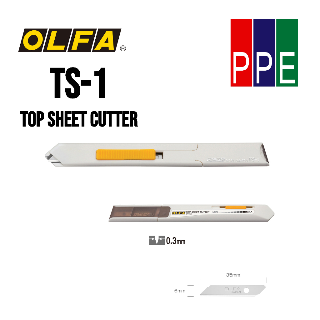 TS-1 [OLFA] มีดคัตเตอร์ตัดแผ่นหน้า Top Sheet Cutter | Shopee Thailand