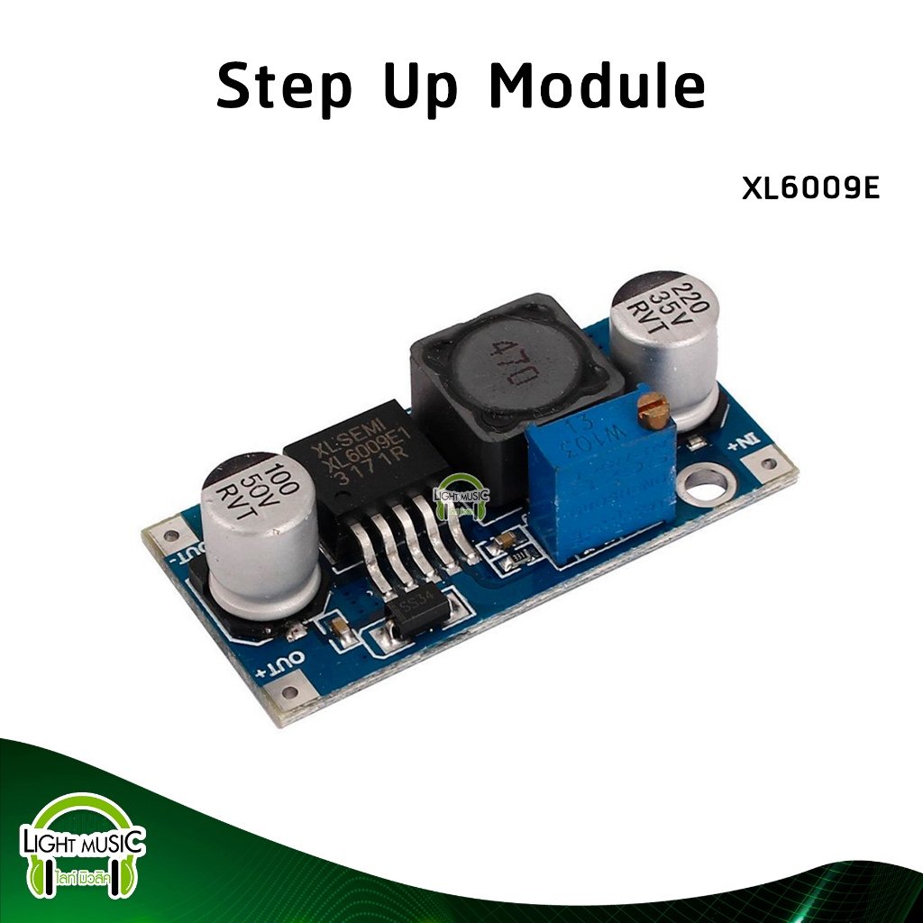 Step Up Module DC to DC XL6009 4 - 32 V to 5 - 35 V 2 A โมดูลเพิ่ม ...