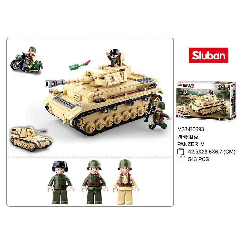 ProudNada Toys ตัวต่อ รถถัง รถถังเอบรามส์ Sluban MODEL BRICKS M1A2 SEP V2 ABRAMS 781 PCS M38 ...