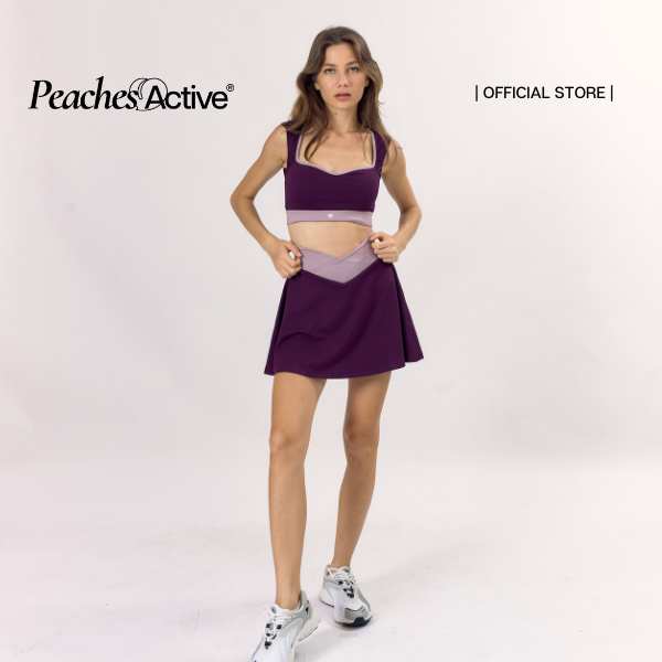 Peaches ACTIVE กระโปรงออกกำลังกาย / กระโปรงเทนนิส Silkflex Flare Skirt | Shopee Thailand