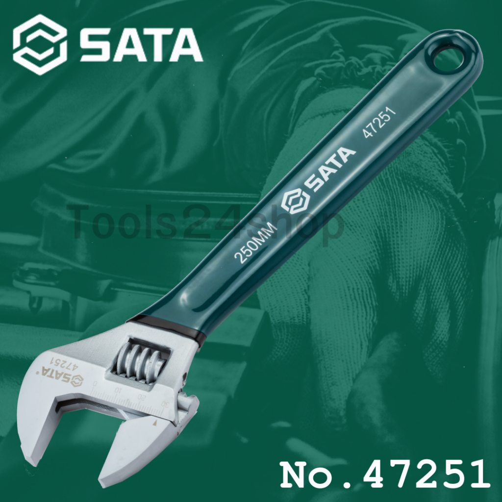 SATA ประแจเลื่อน ขนาด 6,8,10 นิ้ว No.47249,47250,47251 | Shopee Thailand