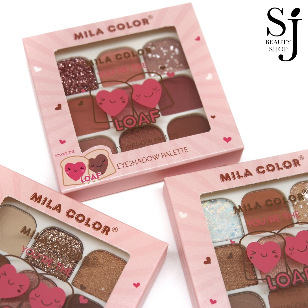 MILA COLOR Eyeshadow Palette พาเลทอายแชโดว์ 9สี แมทและชิมเมอร์ สวยเป็น ...