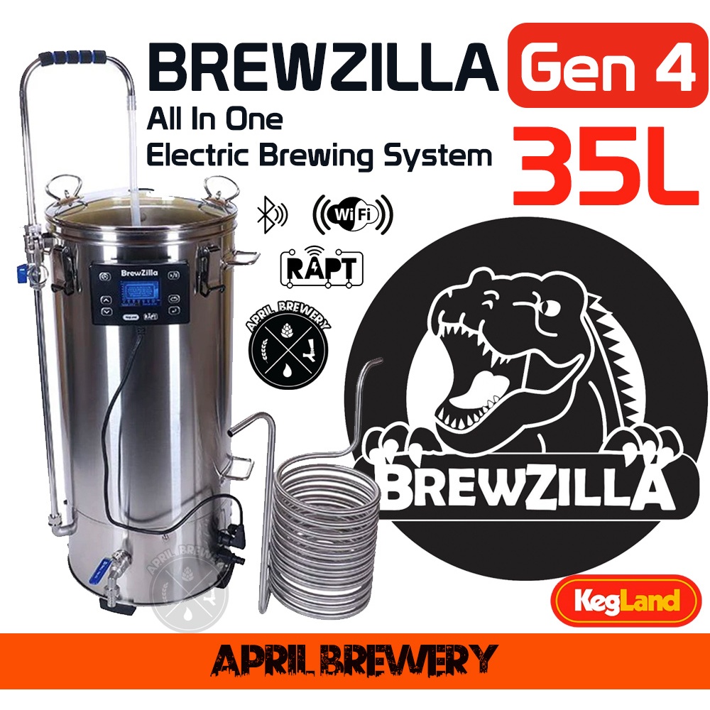Kegland BrewZilla Gen 4 35L with Pump 1900/500w All In One Electric Brewing System หม้อต้มเบียร์ ...