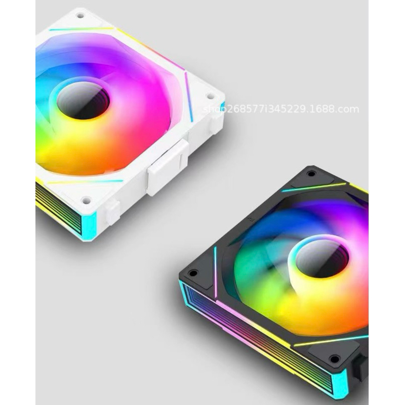 [พร้อมส่งทันที] พัดลม Fan rgb JM1 เชื่อมต่อแต่ละตัวแบบไร้สาย 120 มม. 5V ...