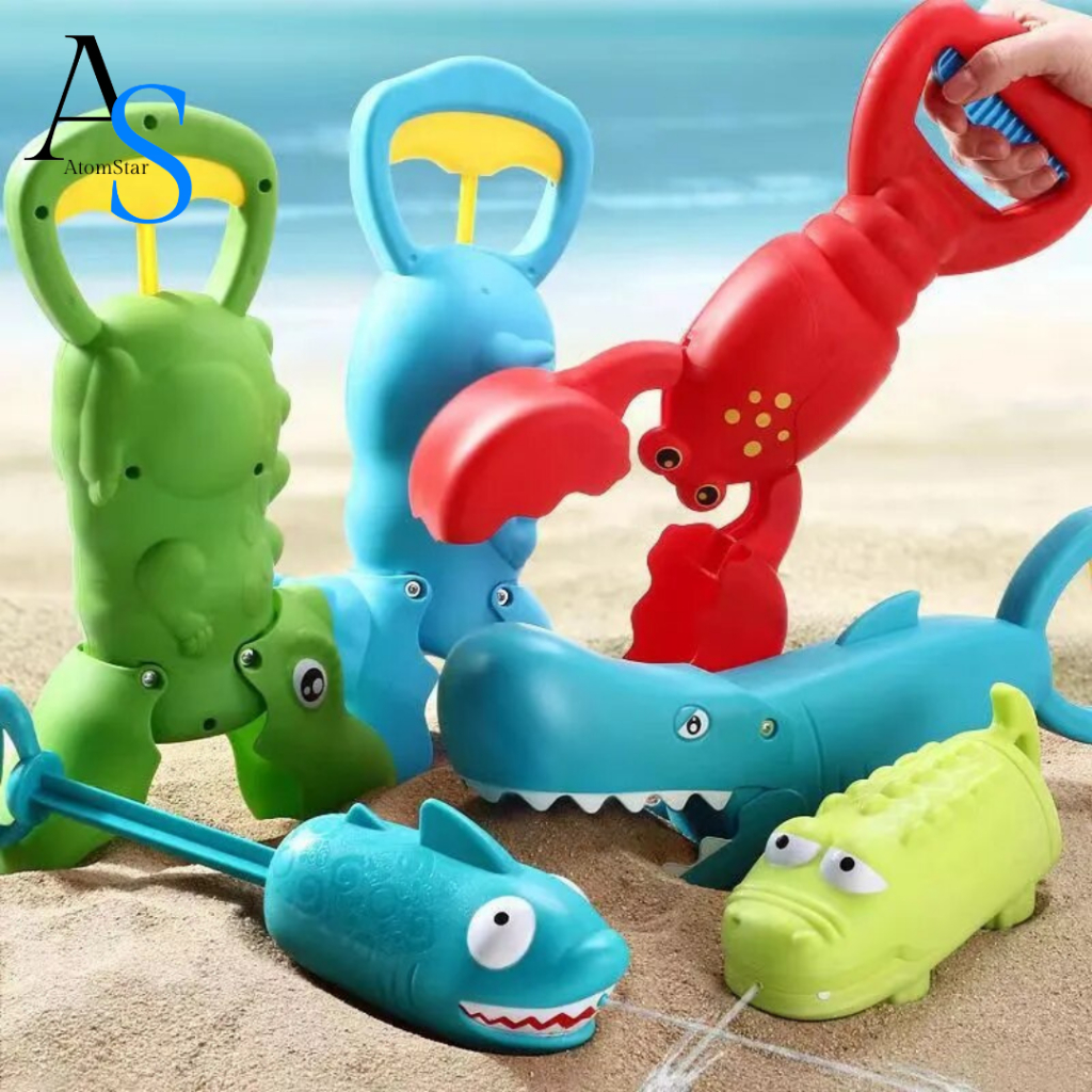 Hippo Shark Sand Grabber Play Toy ที่ตักทรายของเล่นเด็ก ฮิปโป ฉลามงับ ...