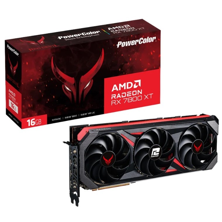 Power Color Red Devil AMD Radeon RX7800 XT 16GB GDDR6 | Shopee Thailand